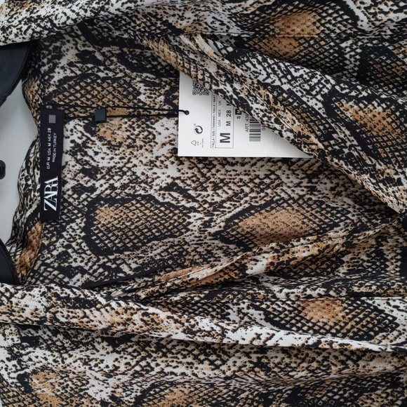 Zara | Dresses | Zara Snake Print Midi Dress | Poshmark
